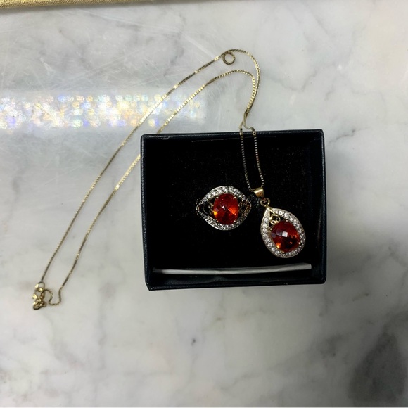 Technibond | Jewelry | Vtg Technibond Jewelry Set Ring And Necklace ...